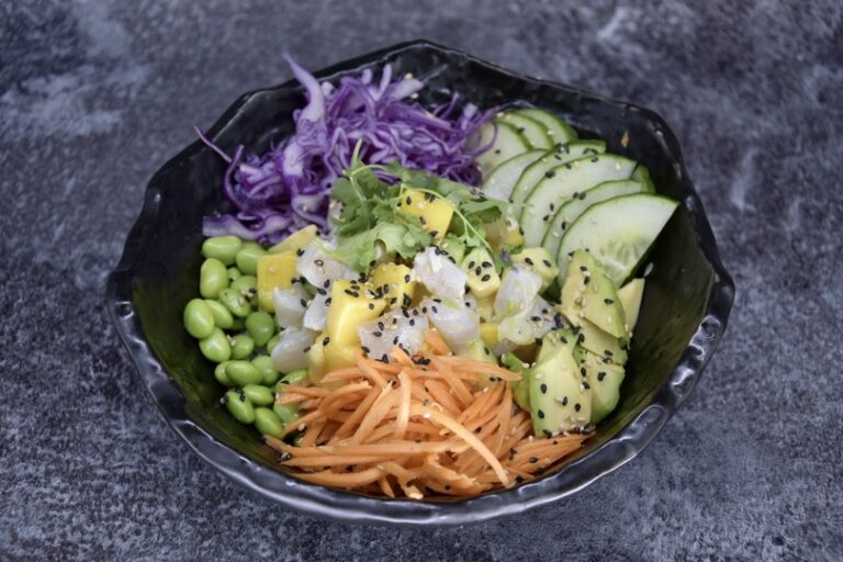 Commandez votre Poke Bowl - Base + Daurade Mangue | Hop Sushi Cannes